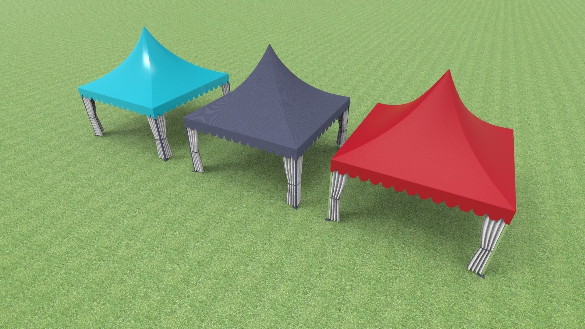 tent event 3D model | CGTrader