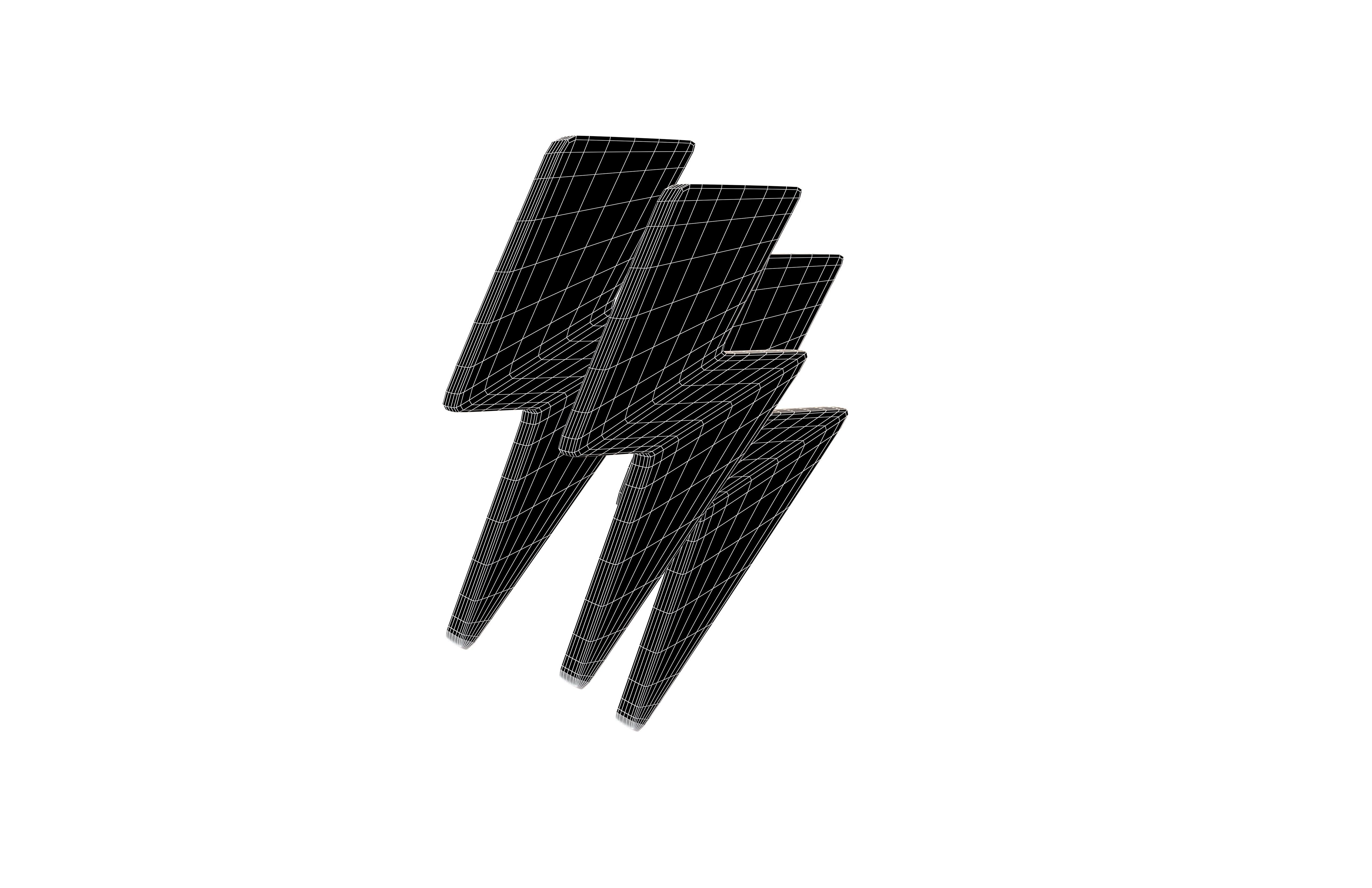3D model lightning Symbol v2 001 VR / AR / low-poly | CGTrader