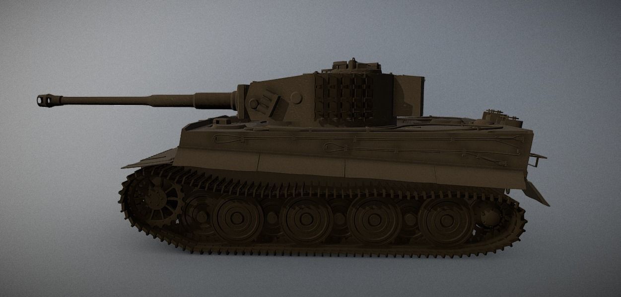 3D model Tiger H1 Tank VR / AR / low-poly | CGTrader