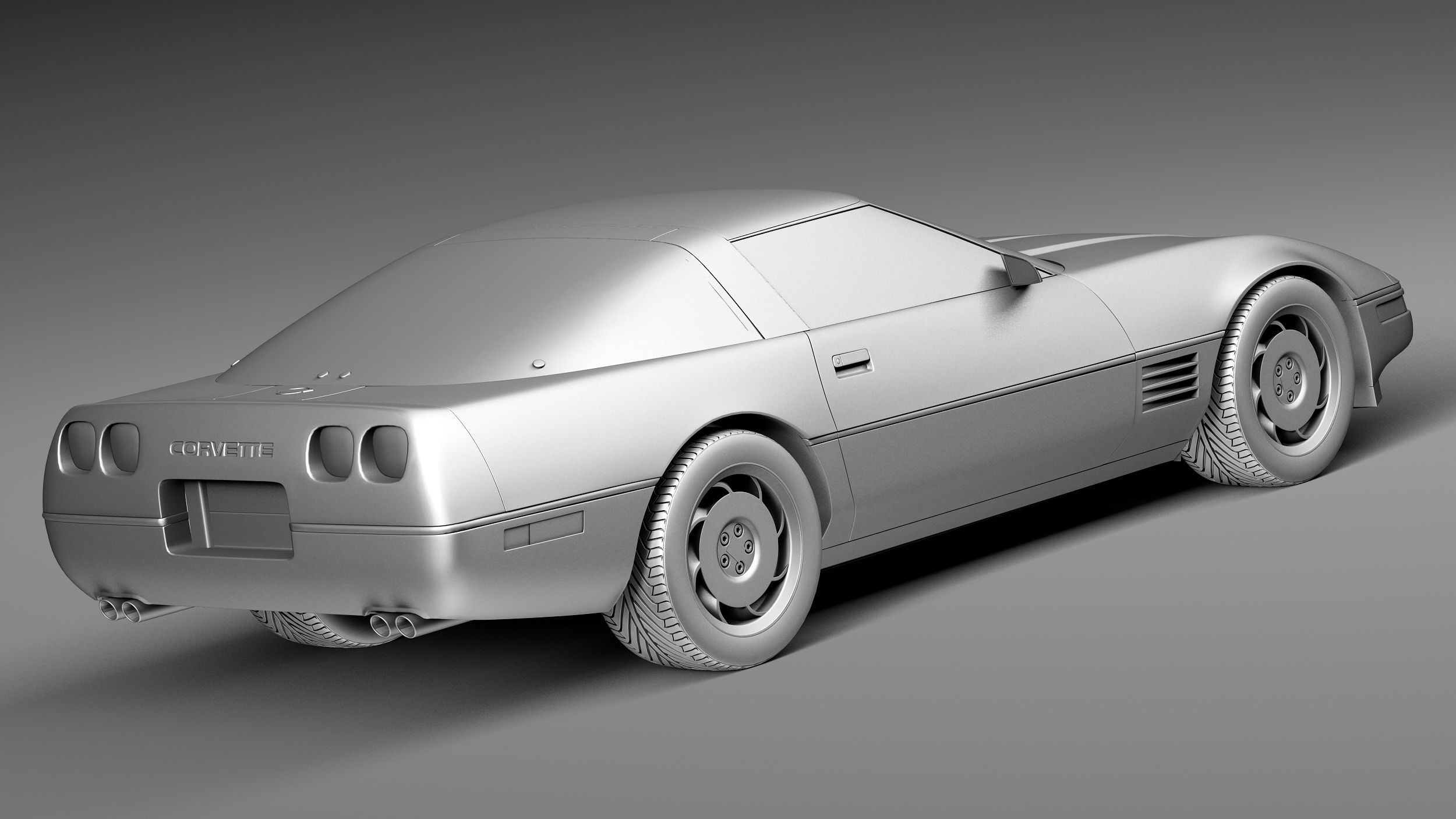 Chevrolet Corvette C4 ZR1 3D model | CGTrader