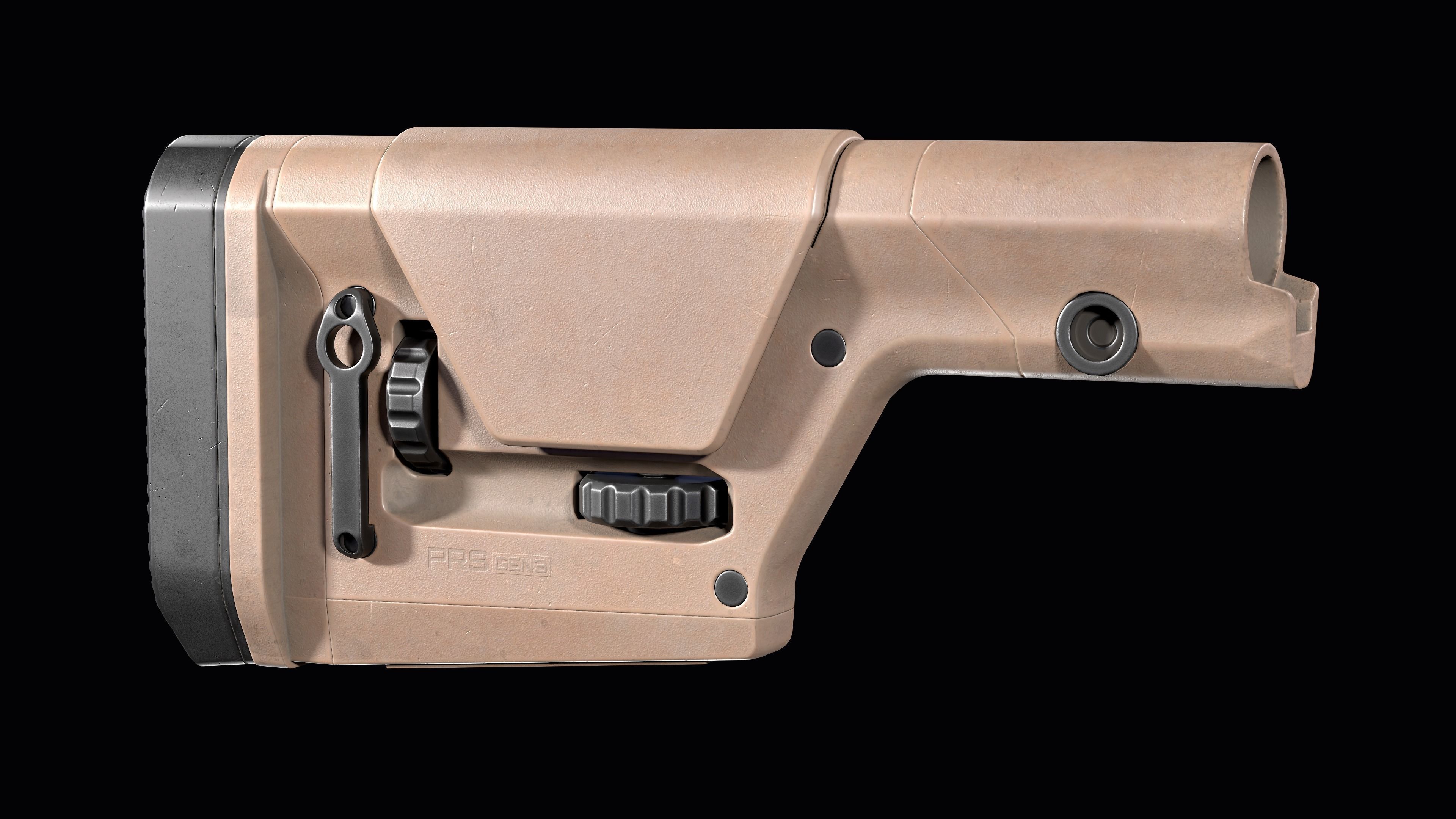 3D model AR 15 stock Magpul PRS GEN3 VR / AR / low-poly | CGTrader