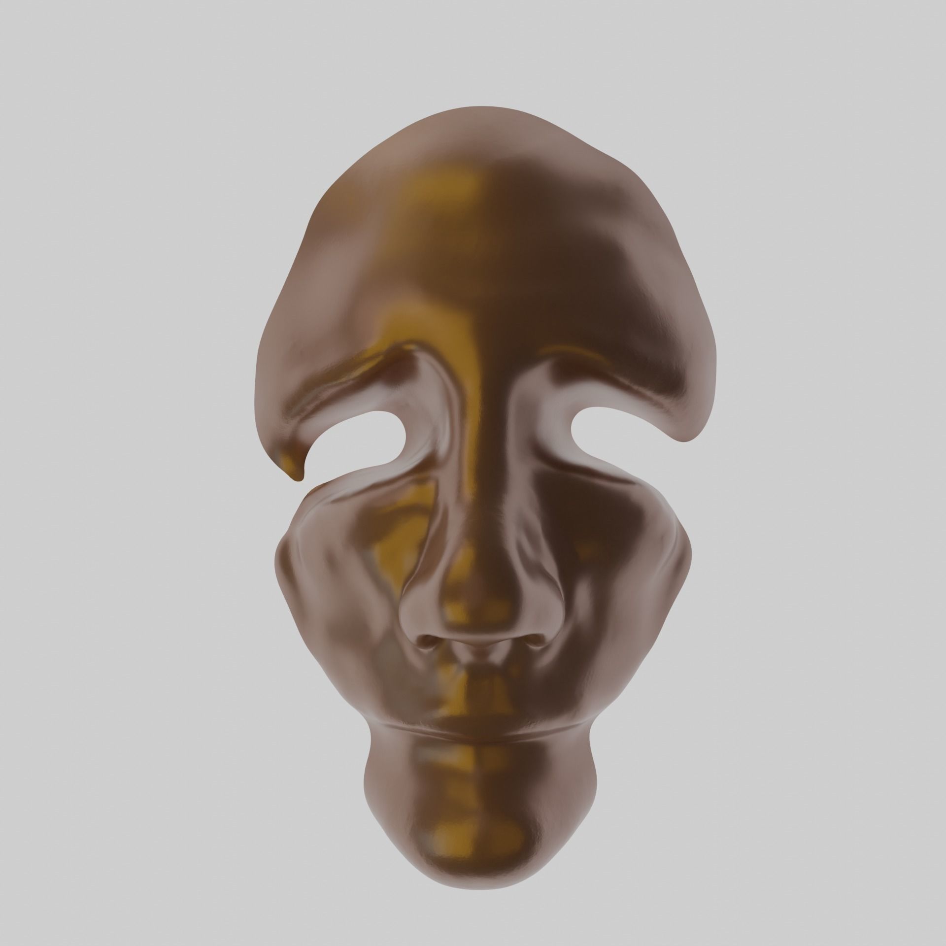 Crying Face Sculpture 3D model 3D printable | CGTrader