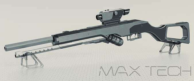 Sci-fi Gun VALKYR free VR / AR / low-poly 3D model | CGTrader