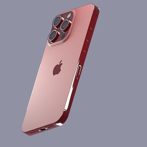 Iphone 15 Pro Max red color free 3D model | CGTrader