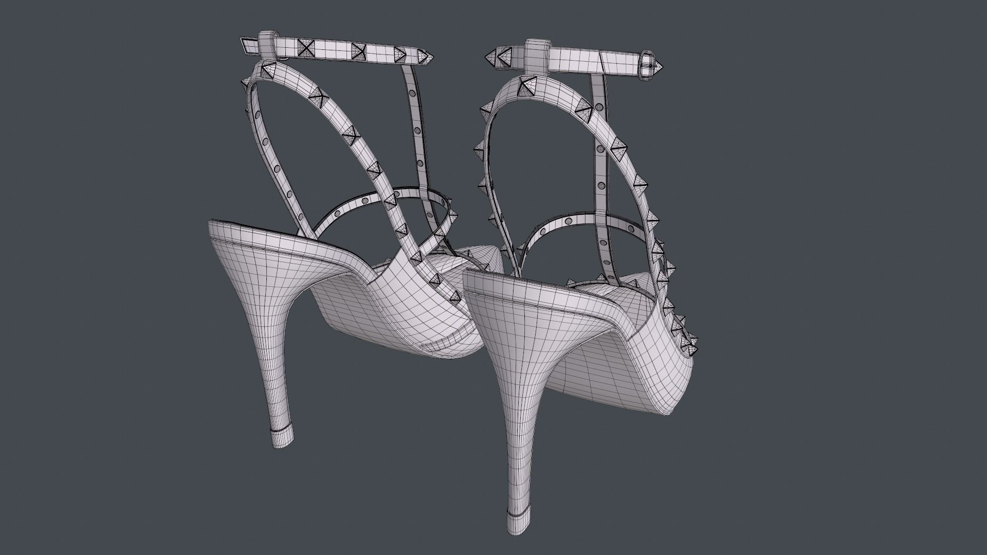 High Heels Woman Shoes 3D model | CGTrader