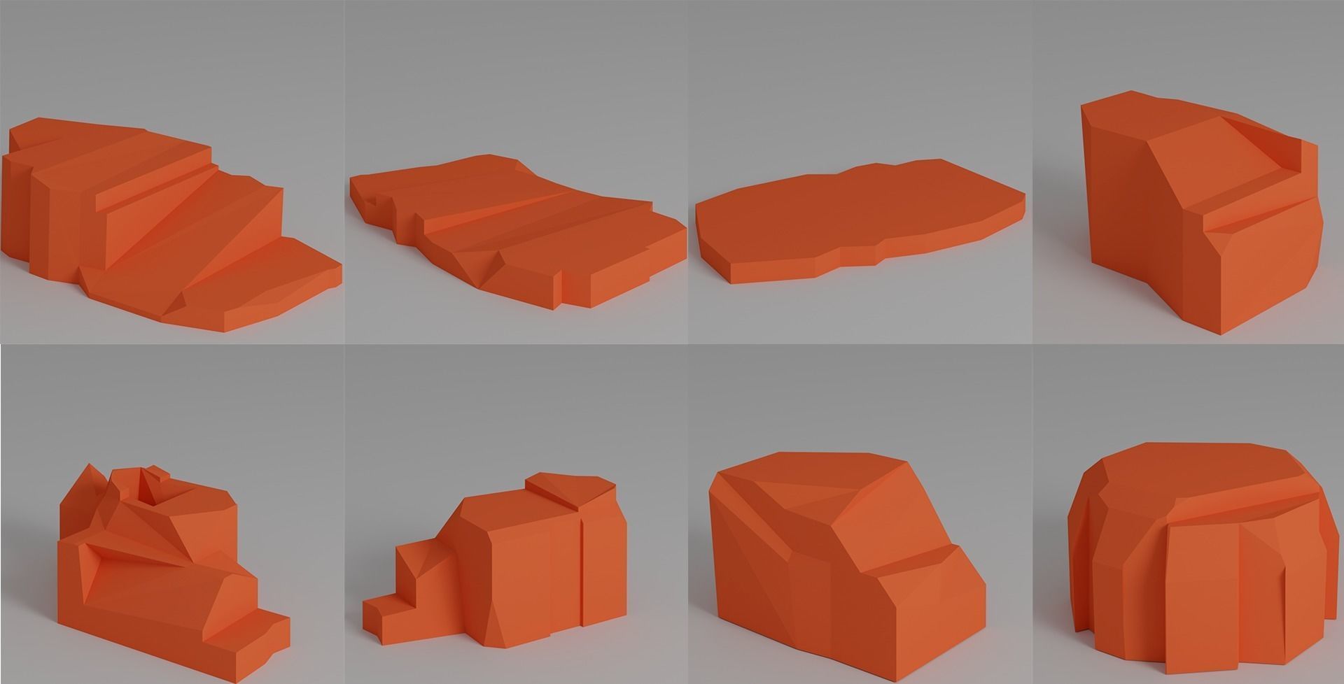 3D model Desert Nature Low Poly Pack VR / AR / low-poly | CGTrader