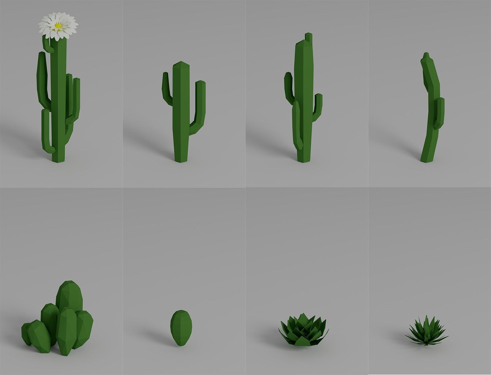 3D model Desert Nature Low Poly Pack VR / AR / low-poly | CGTrader