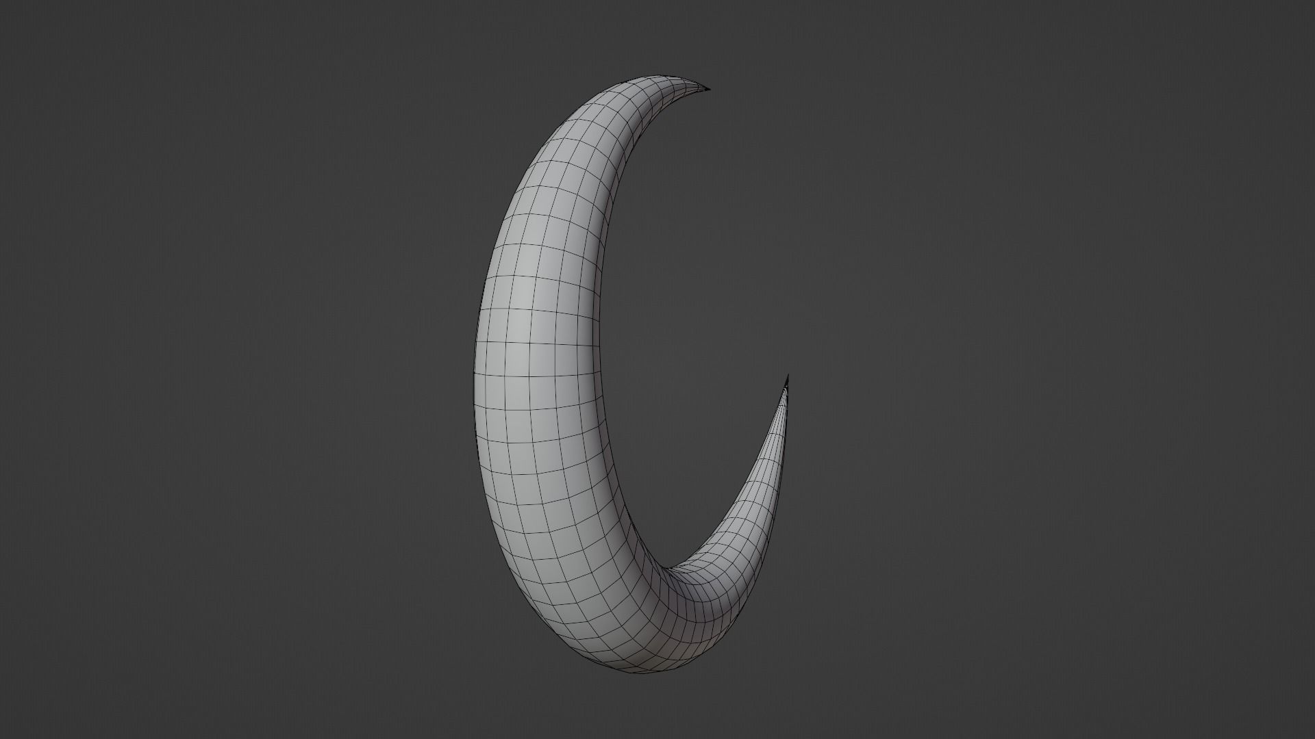 3D model Crescent Moon VR / AR / low-poly | CGTrader