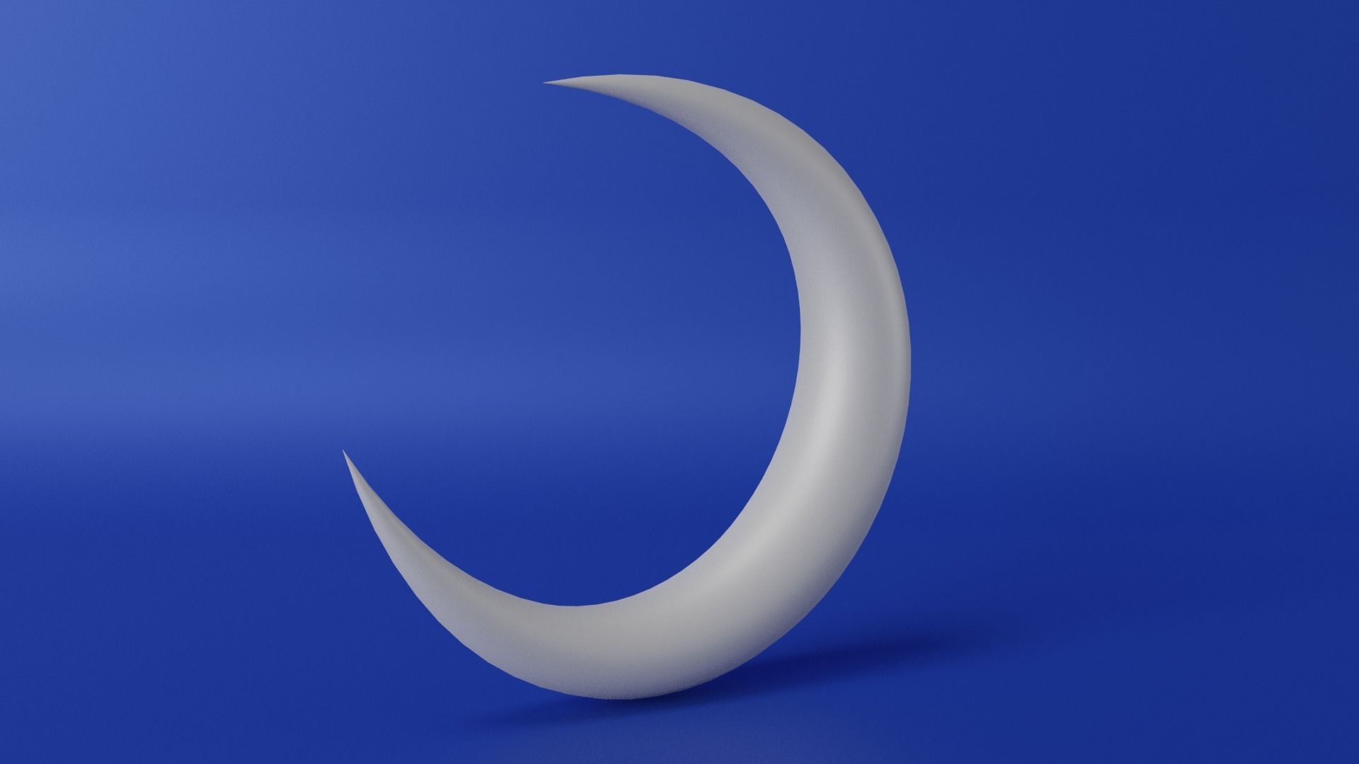 3D model Crescent Moon VR / AR / low-poly | CGTrader
