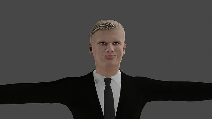 haaland 3D model animated rigged | CGTrader