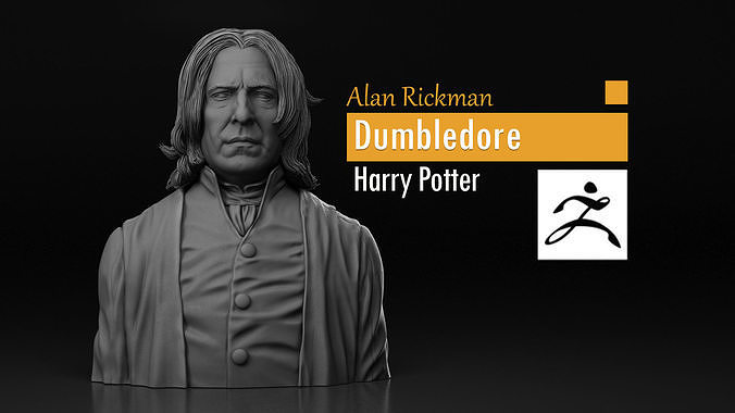Alan Rickman - Severus Snape - Harry Potter 3D model 3D printable ...