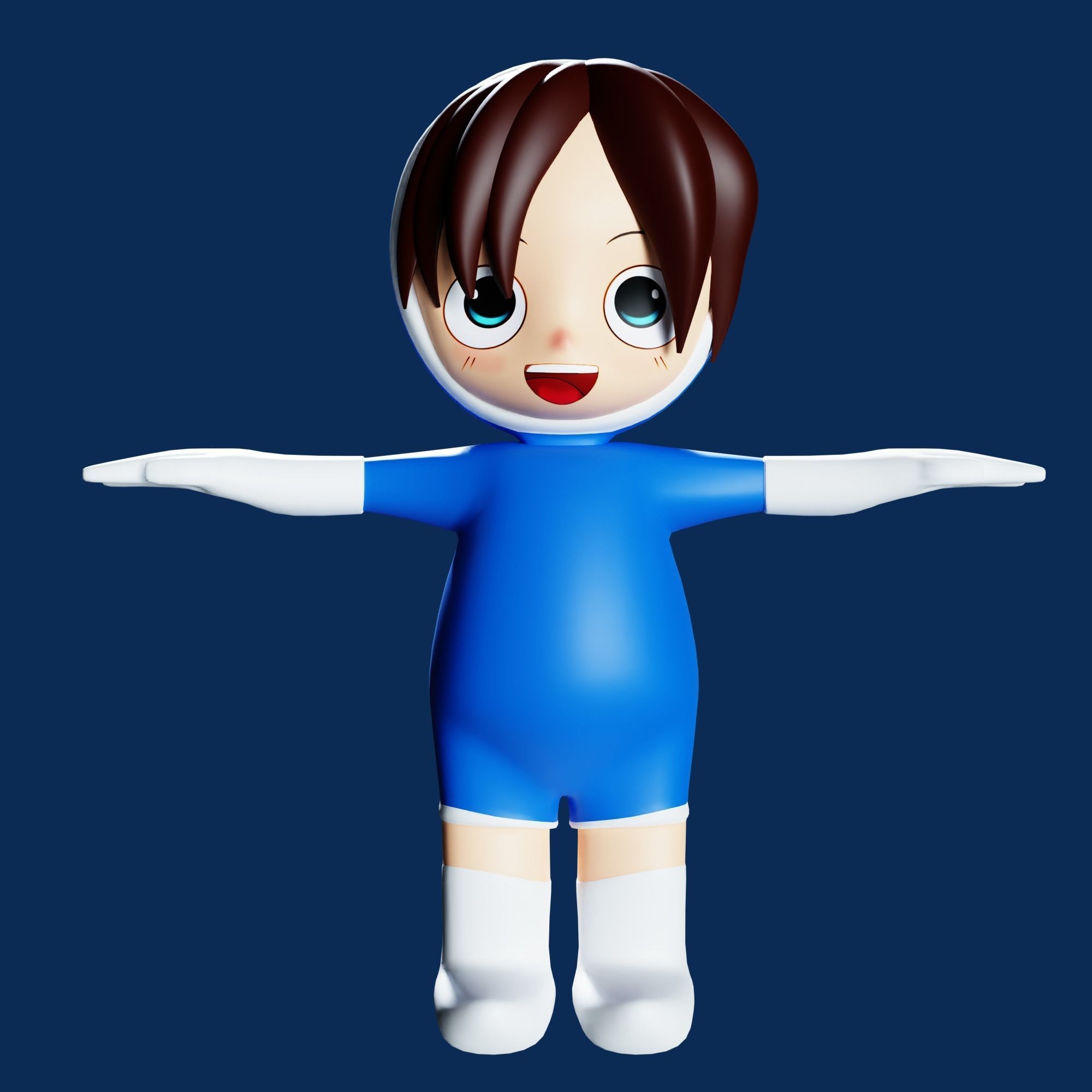 CUTE CHIBI 3D model rigged | CGTrader