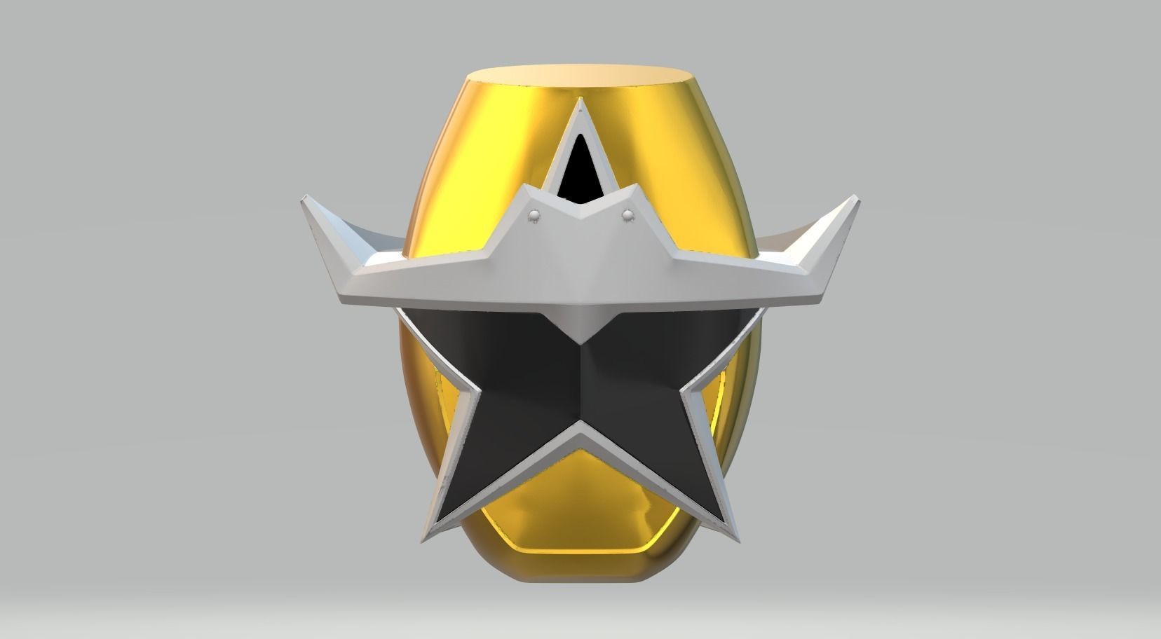 Power Rangers Ninja Steel Gold Ranger helmet 3D model 3D printable ...