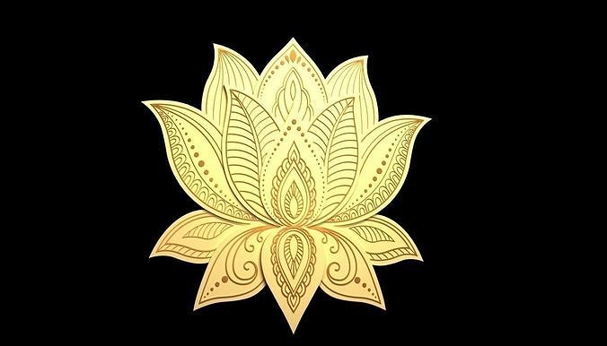 lotus 3D model 3D printable | CGTrader