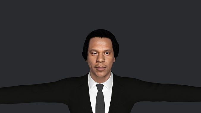 Jay Z Hyper Realistic Full Body Rigged Character 3D model animated ...