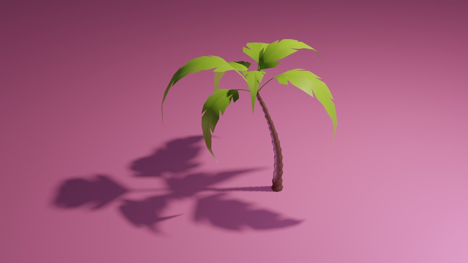 Palm tree Low Poly game ready free VR / AR / low-poly 3D model | CGTrader