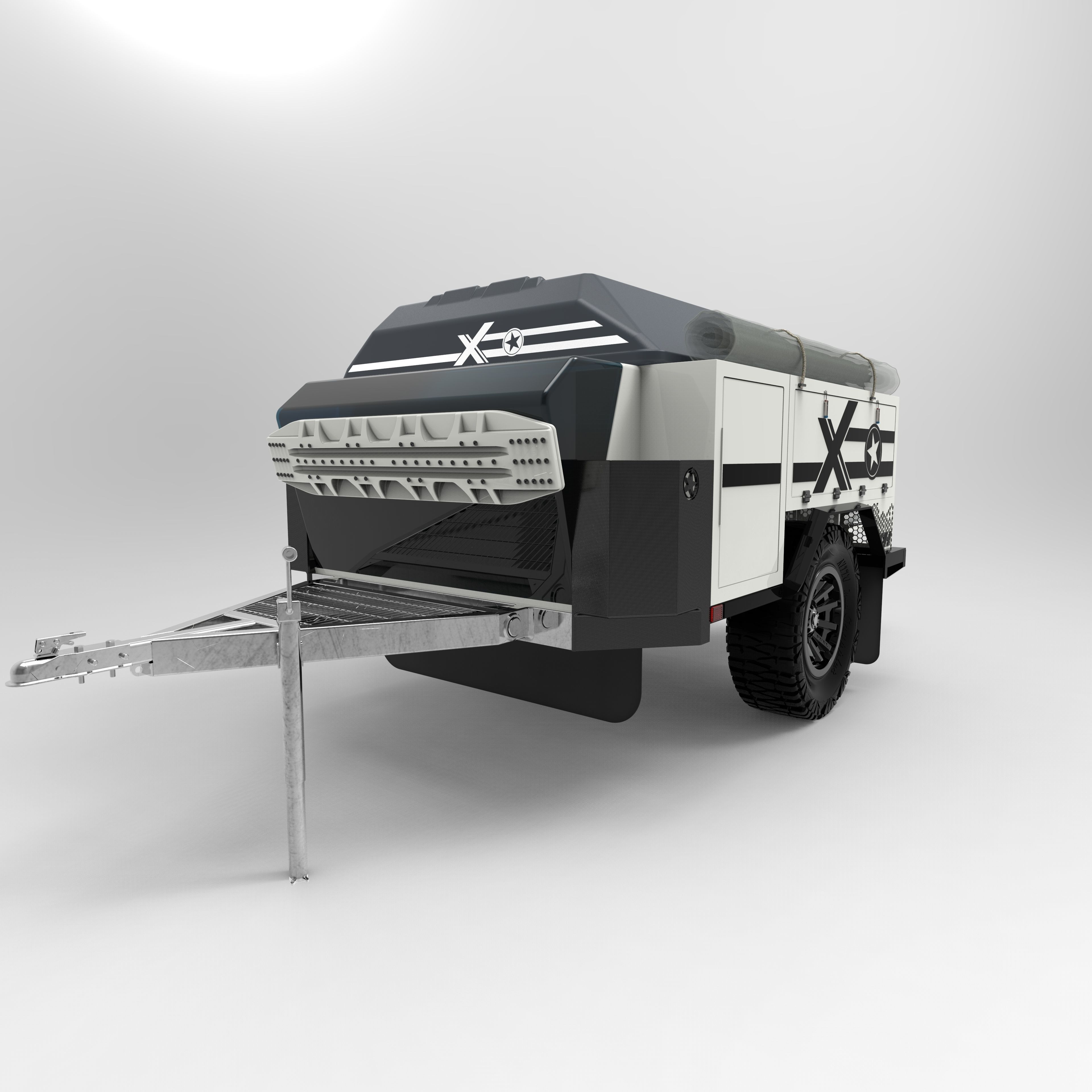 Off Road Trailer 3D model | CGTrader