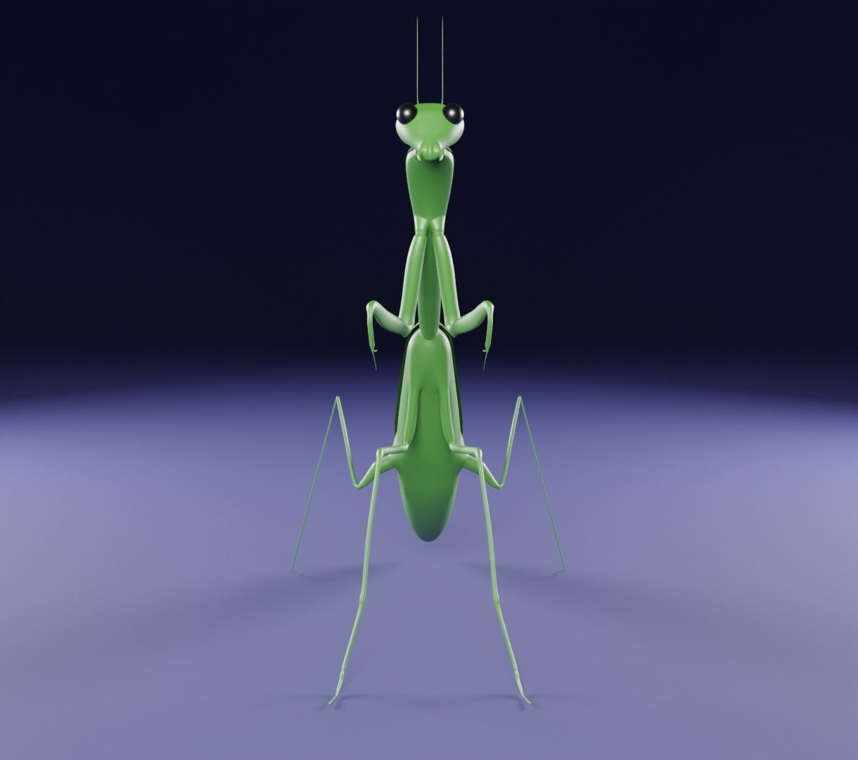3D model Mantis low poly 3D model for 3D print VR / AR / low-poly ...