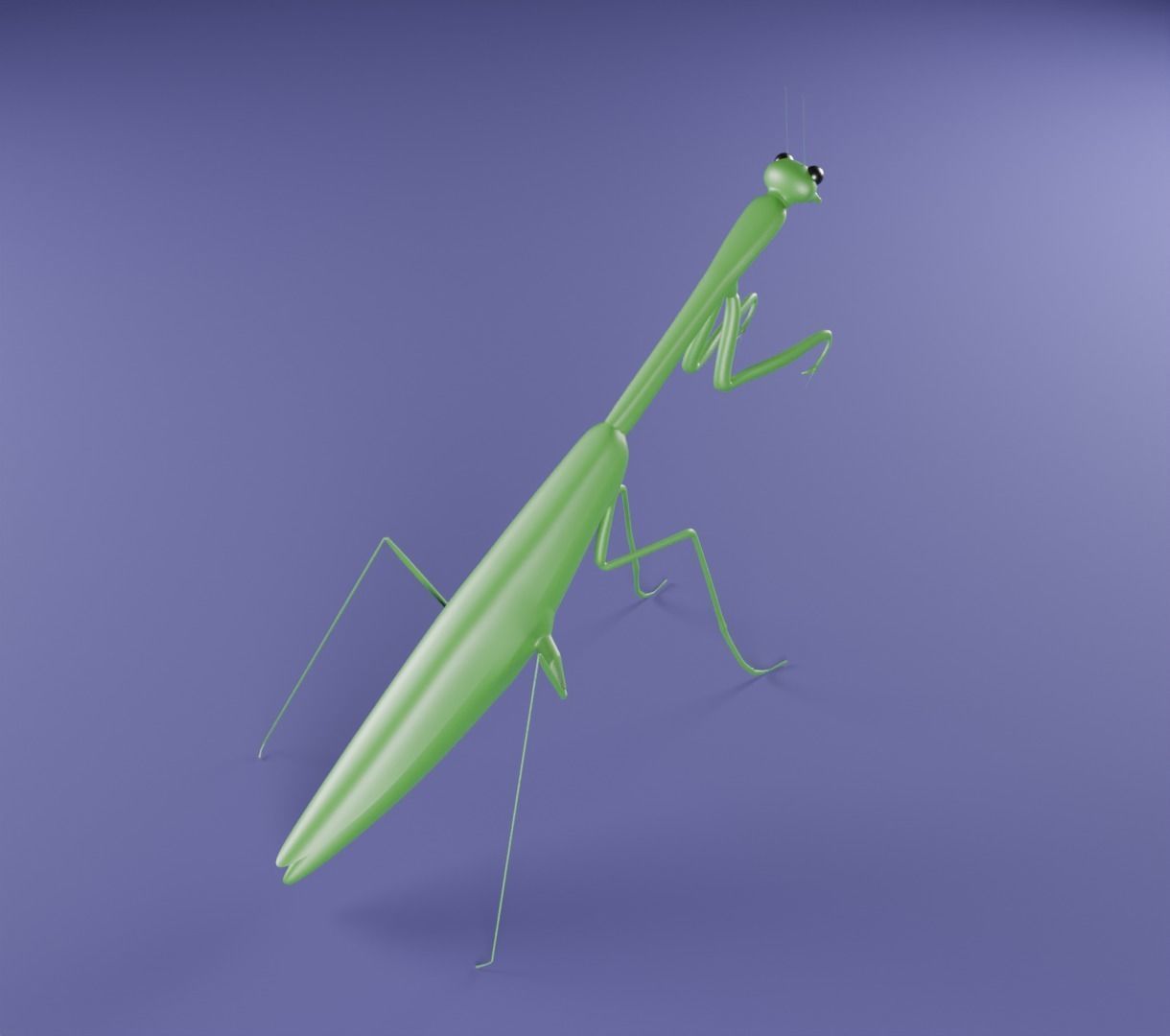 3D model Mantis low poly 3D model for 3D print VR / AR / low-poly ...