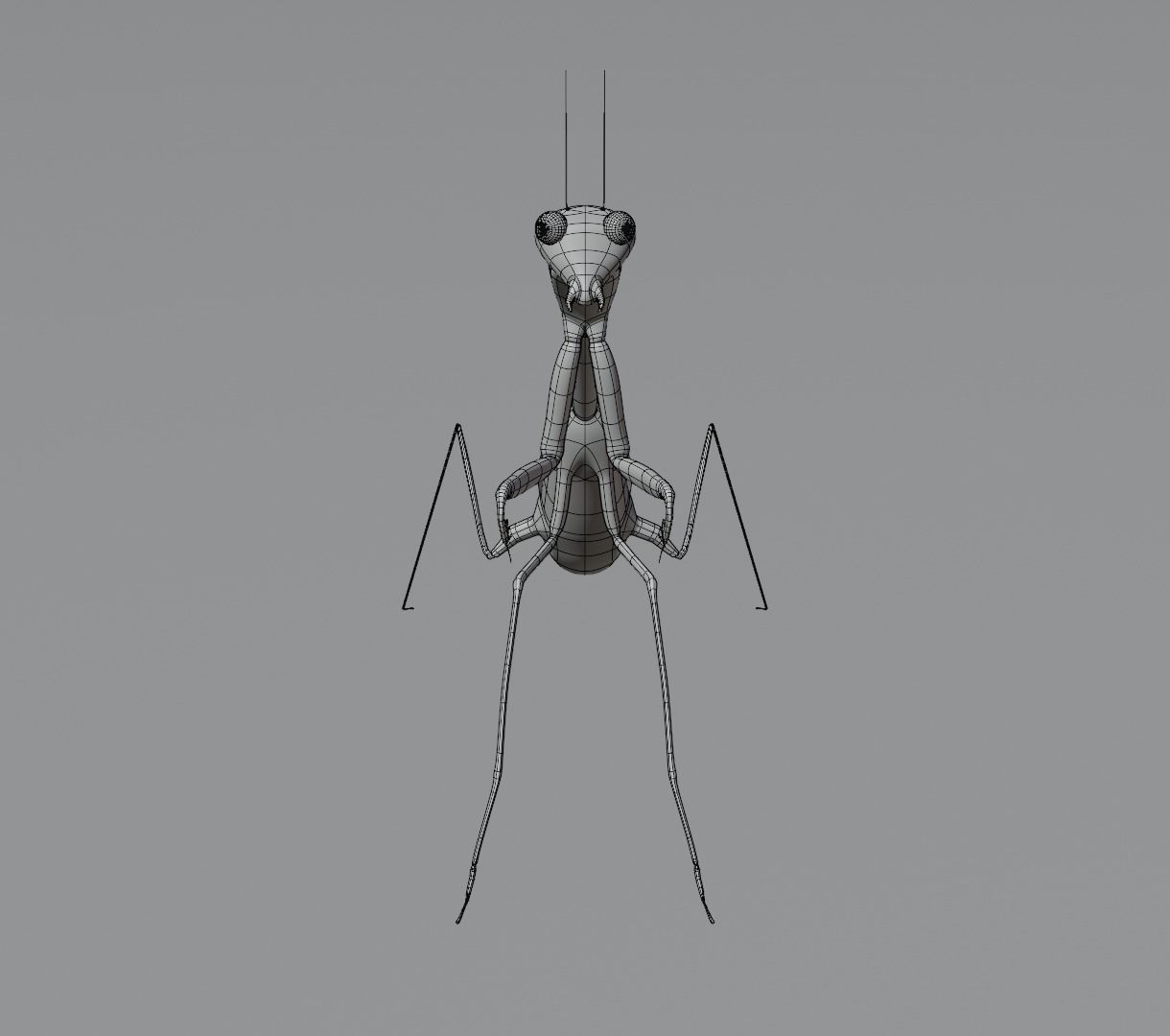 3D model Mantis low poly 3D model for 3D print VR / AR / low-poly ...