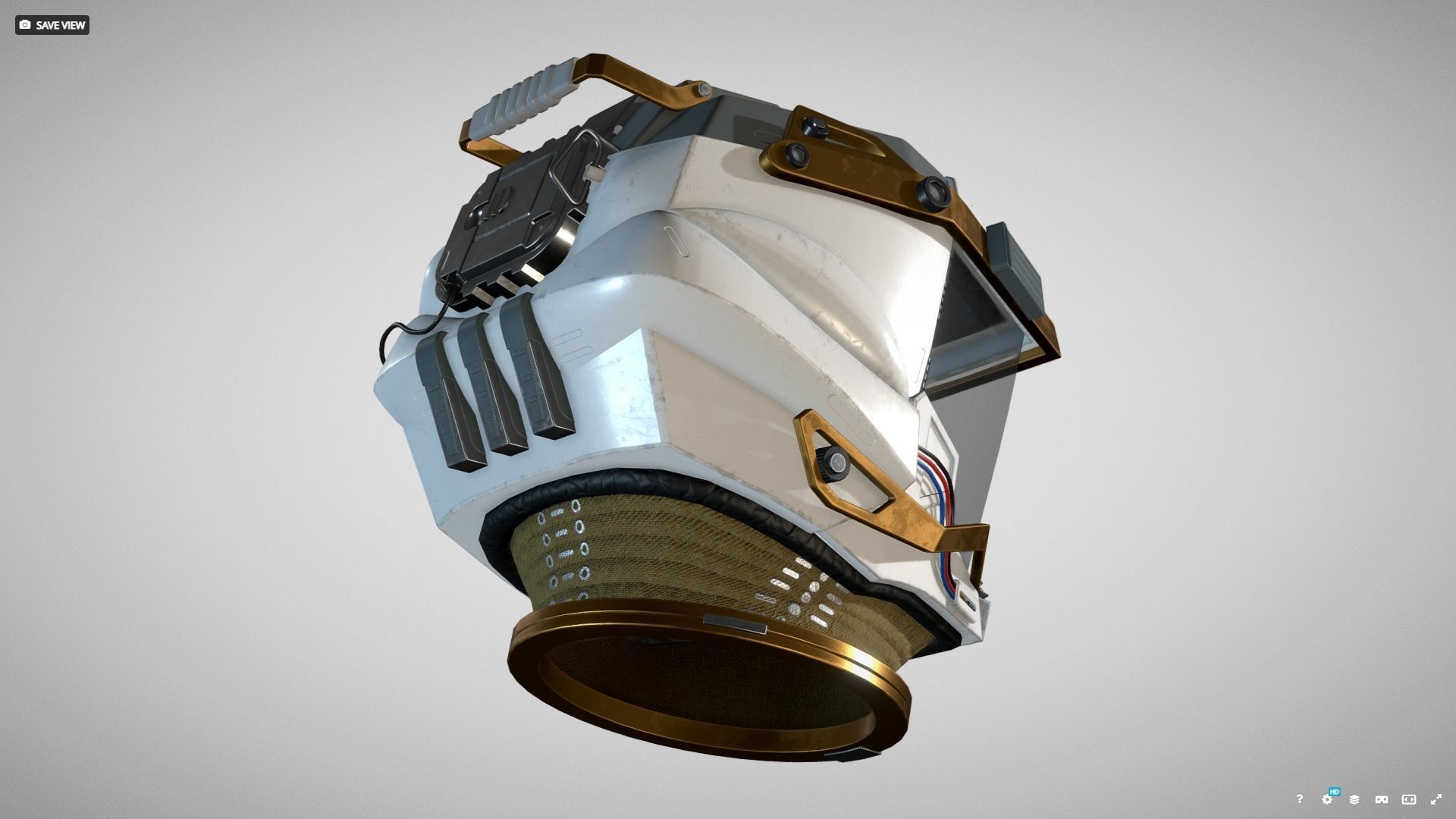 3D model STARFIELD EXPLORER SPACE HELMET VR / AR / low-poly | CGTrader