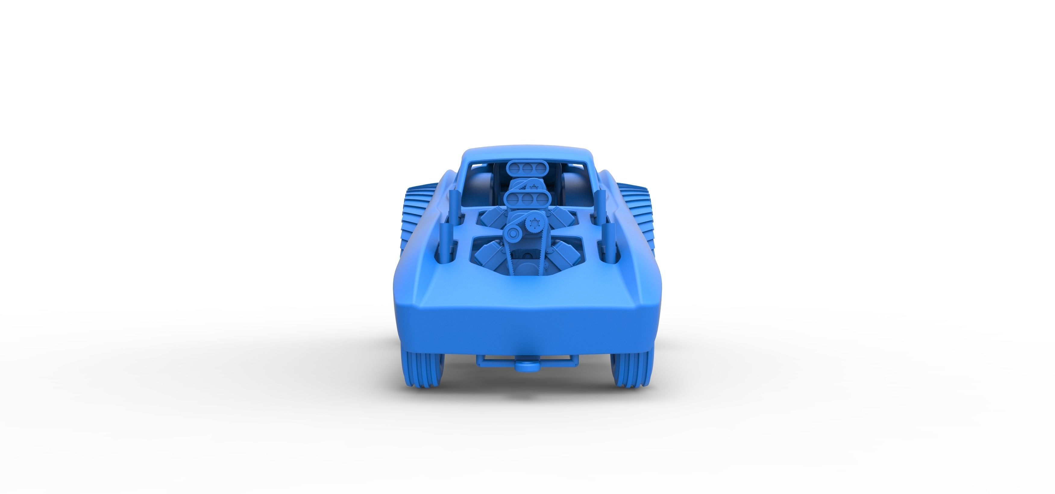 Pulling truck 2wd with Car shell Version 2 Scale 1 to 25 3D model 3D ...