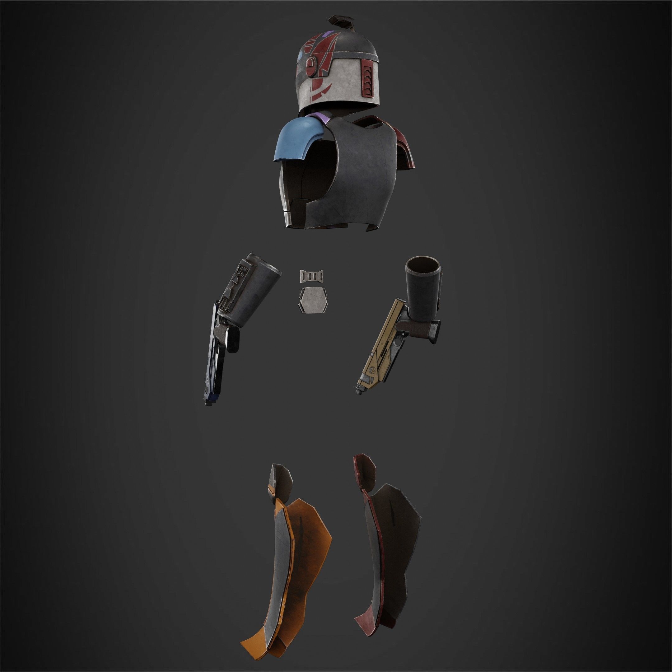 Sabine Wren Full Armor with Westar for Cosplay 3D Model Collection 3D ...