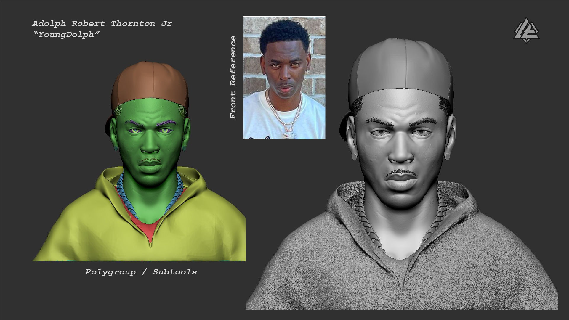 YOUNG DOLPH BUST 3D model 3D printable | CGTrader