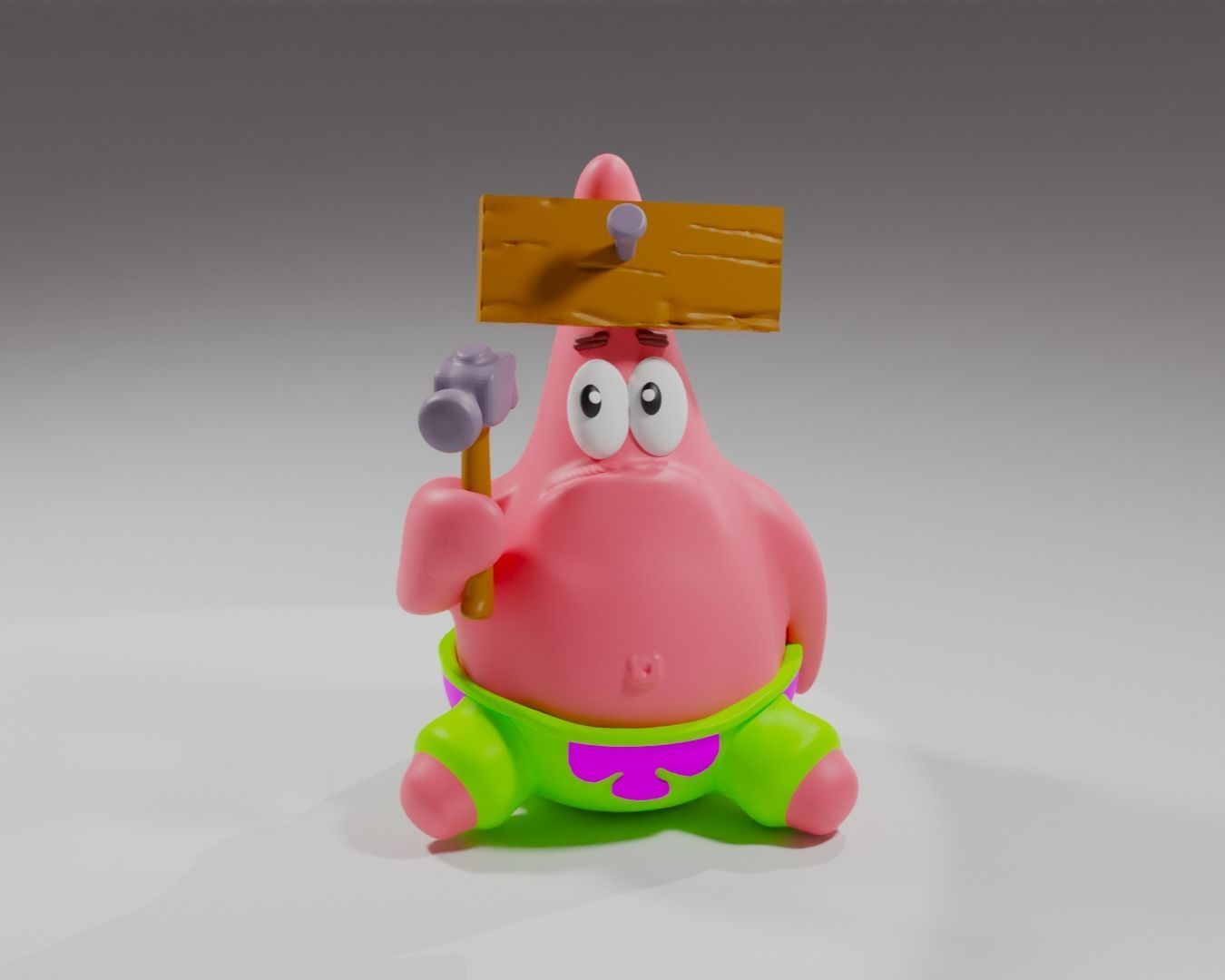 Patrick Star from Spongebob 3D model 3D printable | CGTrader