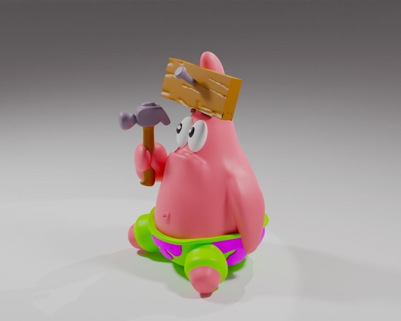 Patrick Star from Spongebob 3D model 3D printable | CGTrader
