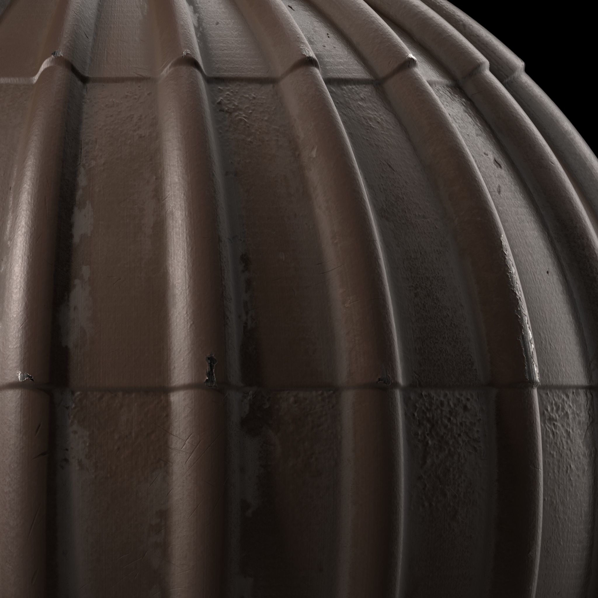 Texture Roof Tile Materials 101- Metal Roofing By Snow - Sbsar Pbr 4k ...