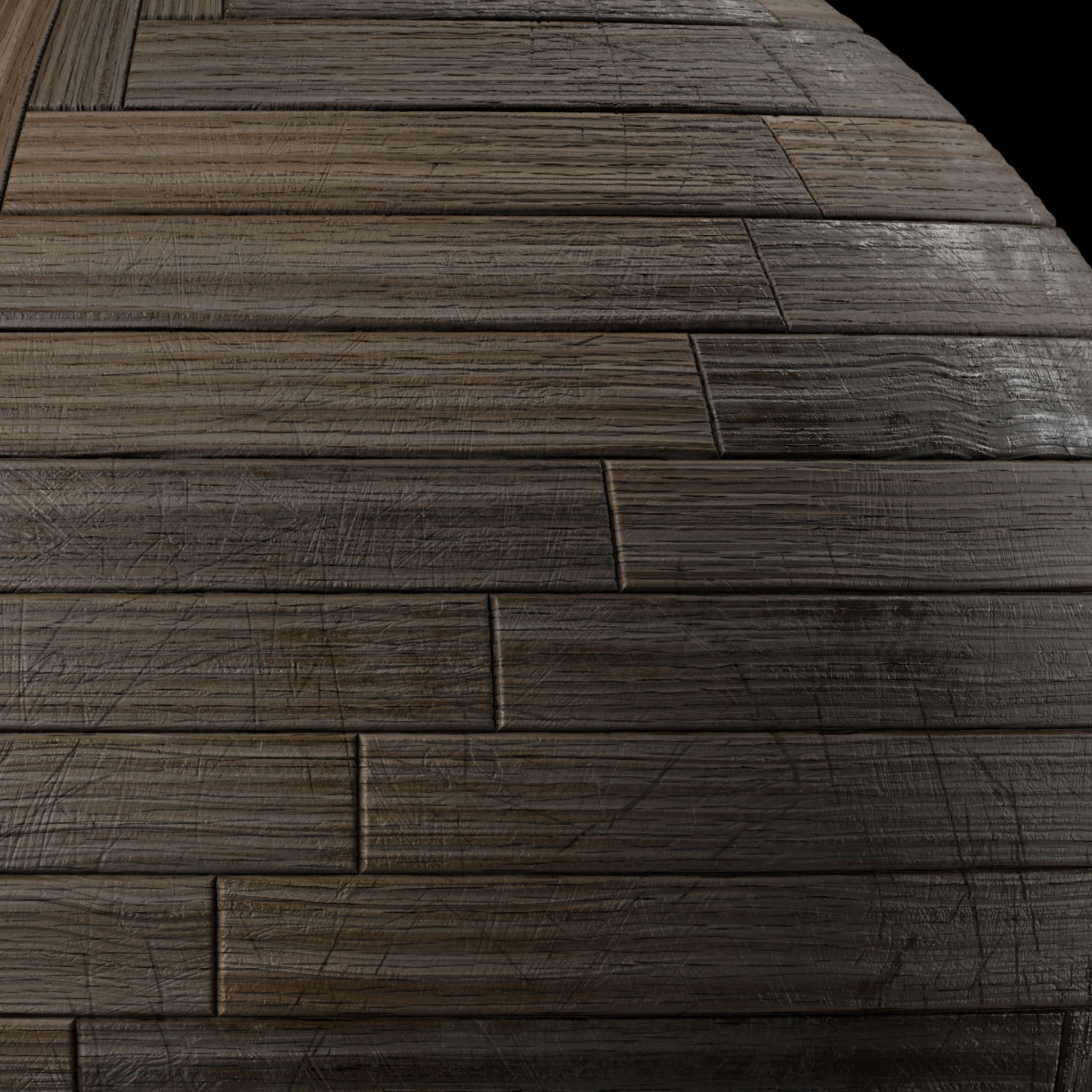 Texture Parquet Materials 29- Parquet By Old Wood Damaged - Sbsar PBR ...