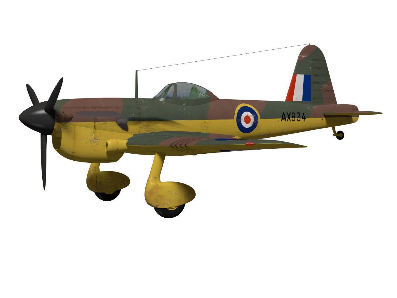 Miles M20 3D model | CGTrader