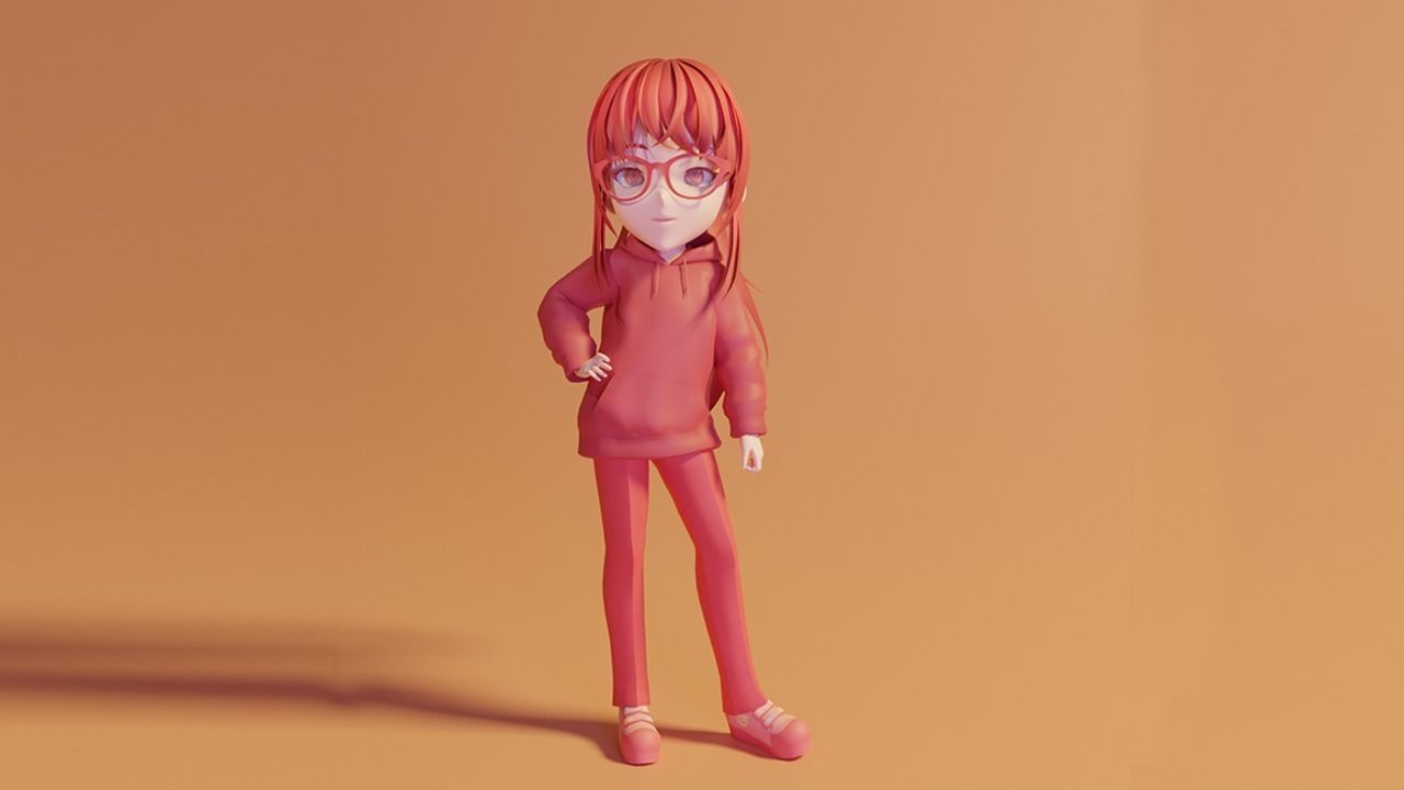 3D model VrChat Avatar Rex Girl V1 VR / AR / low-poly | CGTrader