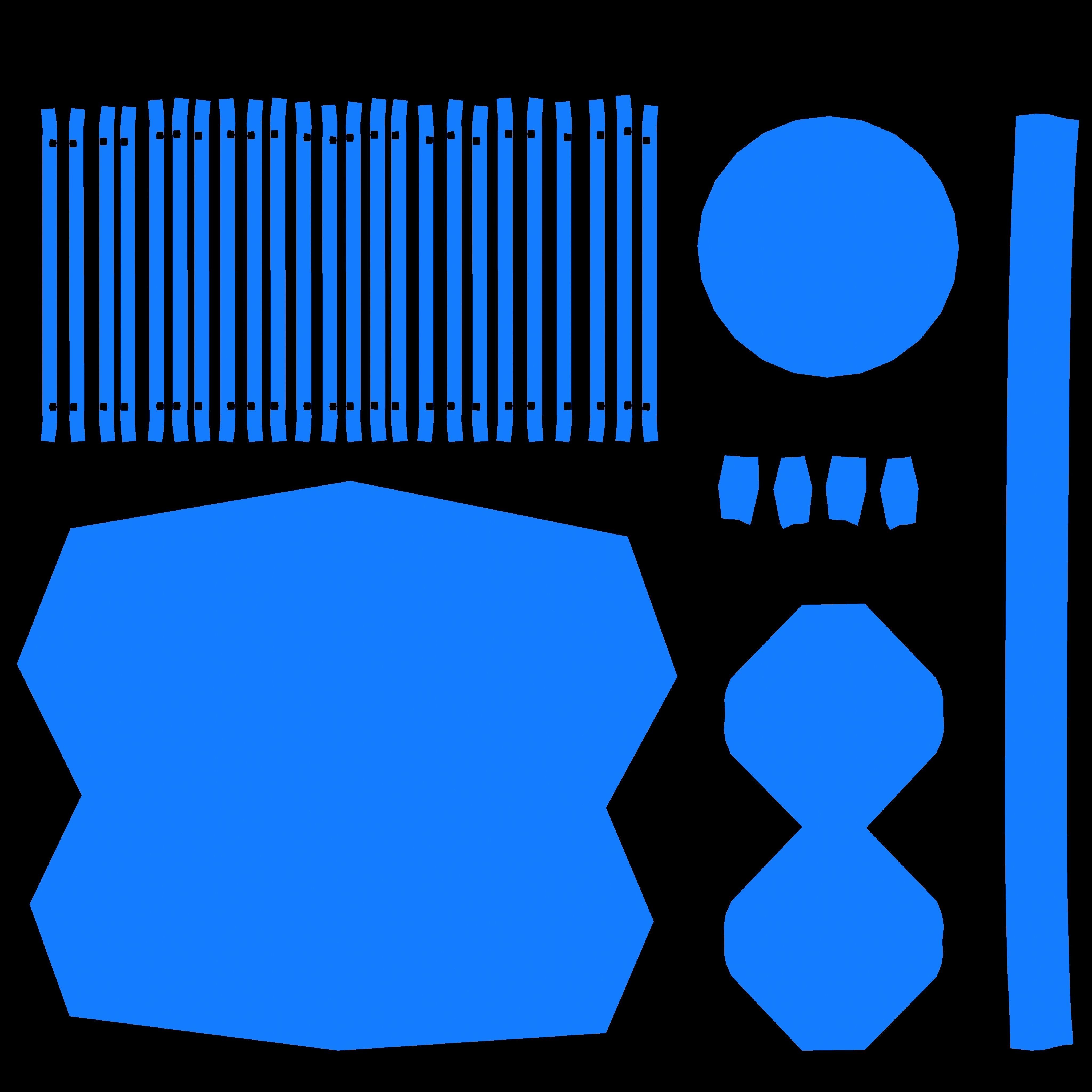 3D model Black circular cage type trash can with tap cover VR / AR ...