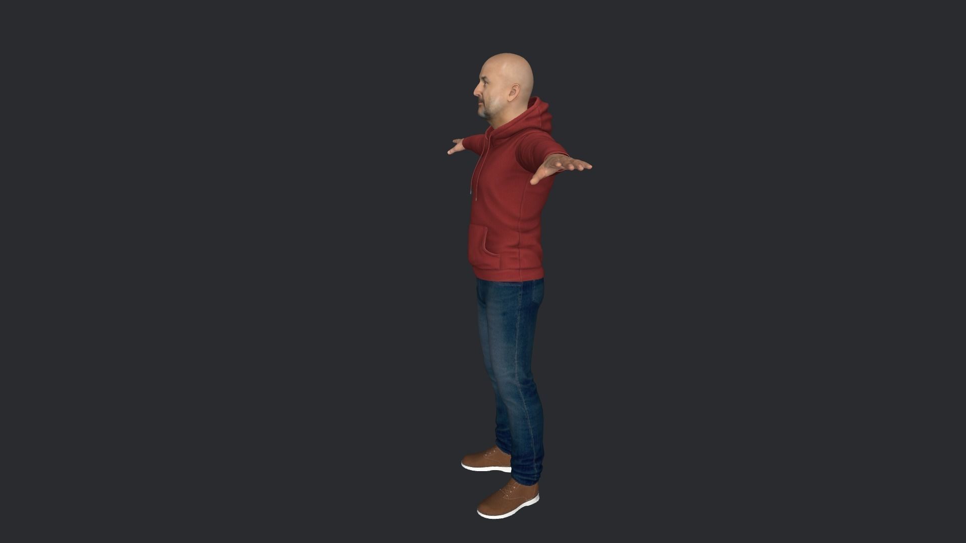 John Locke from Lost Hyper Realistic Full Body Rigged Character 3D ...