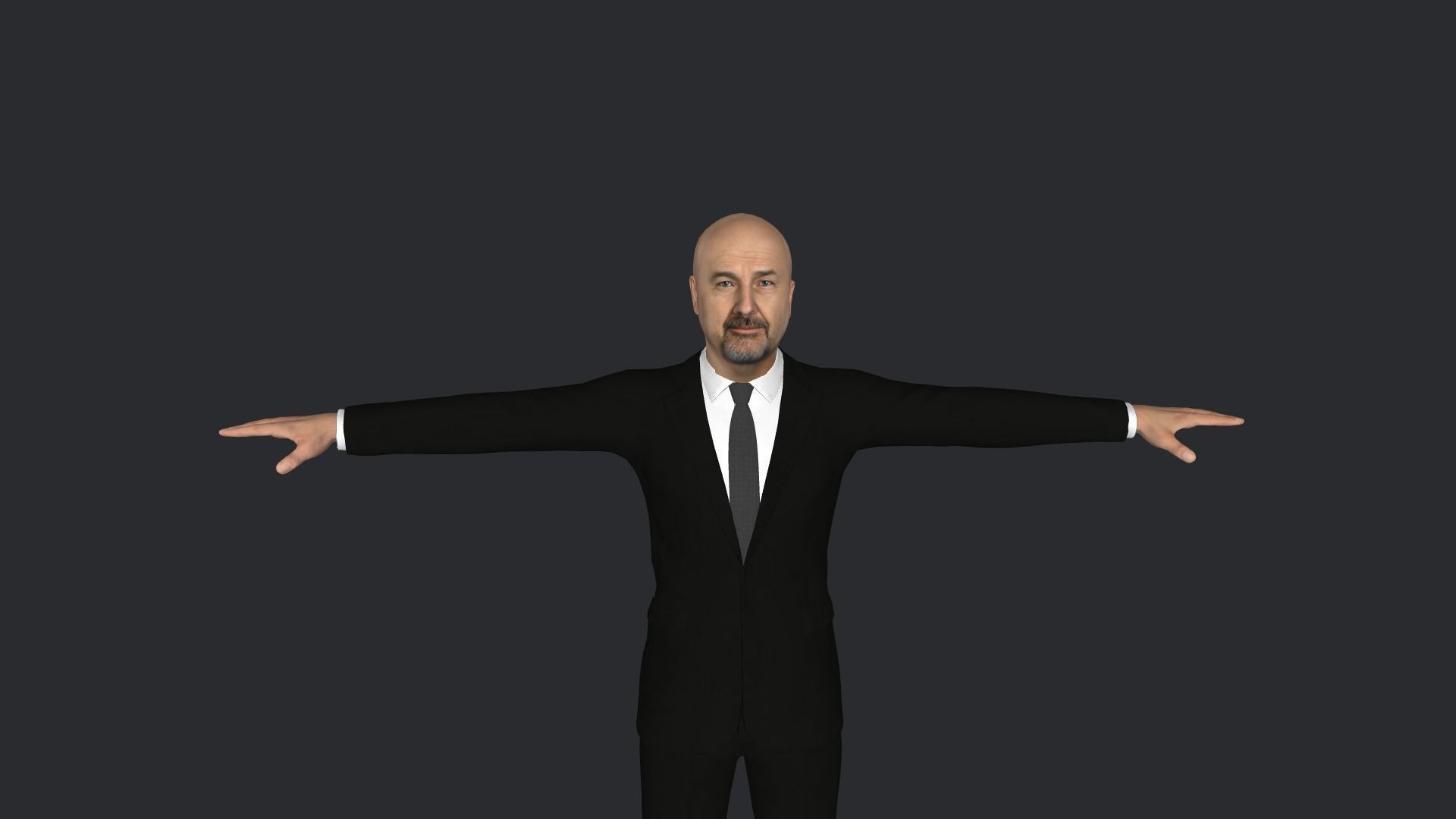 John Locke from Lost Hyper Realistic Full Body Rigged Character 3D ...