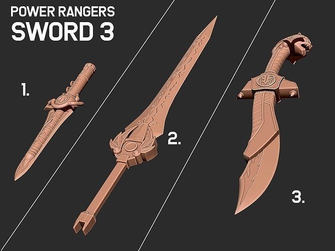 Power rangers Sword Collection 3D printable | CGTrader