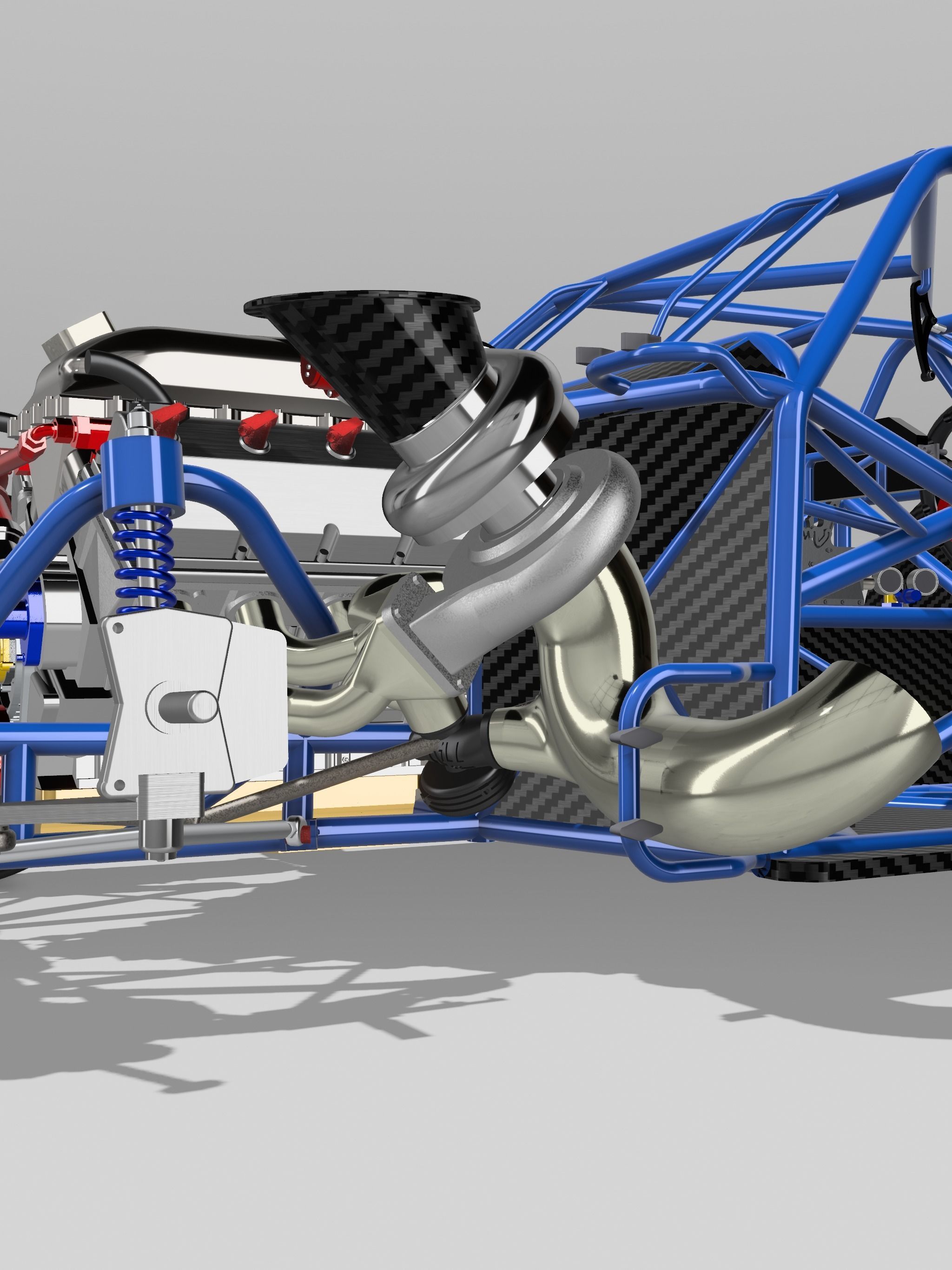 TWIN TURBO HEMI GEN 2 COMPLETE FOR PROMOD NOVA 3D model 3D printable ...