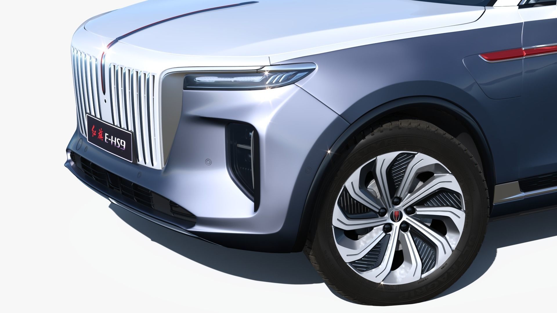 FAW Hongqi E-HS9 EV 2022 With interior 3D model animated rigged | CGTrader