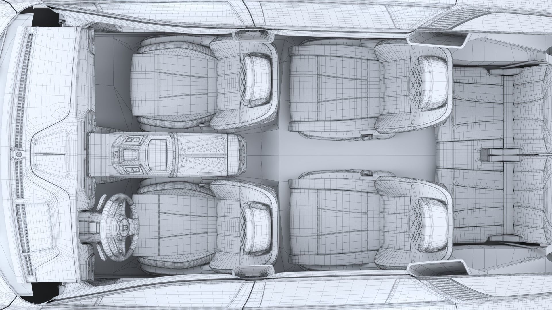 FAW Hongqi E-HS9 EV 2022 With interior 3D model animated rigged | CGTrader