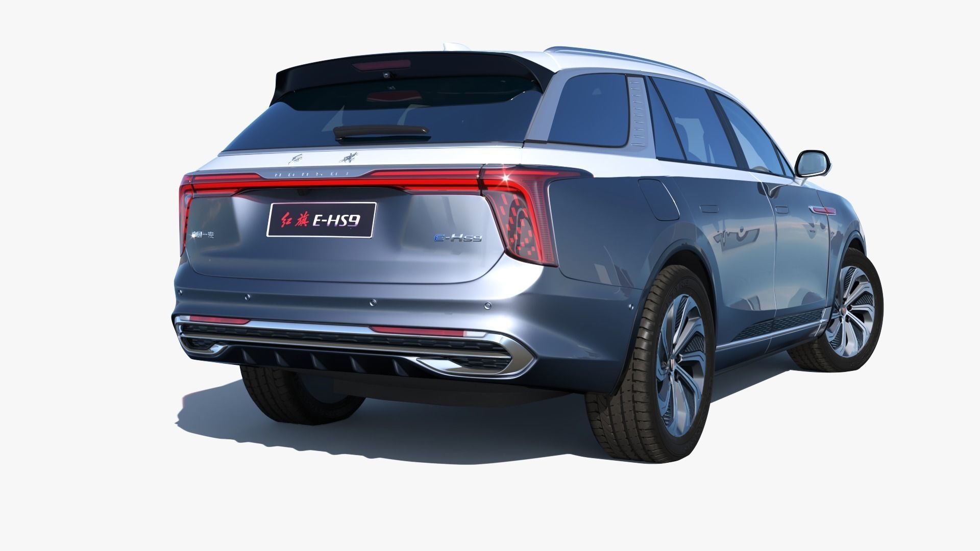 FAW Hongqi E-HS9 EV 2022 With interior 3D model animated rigged | CGTrader