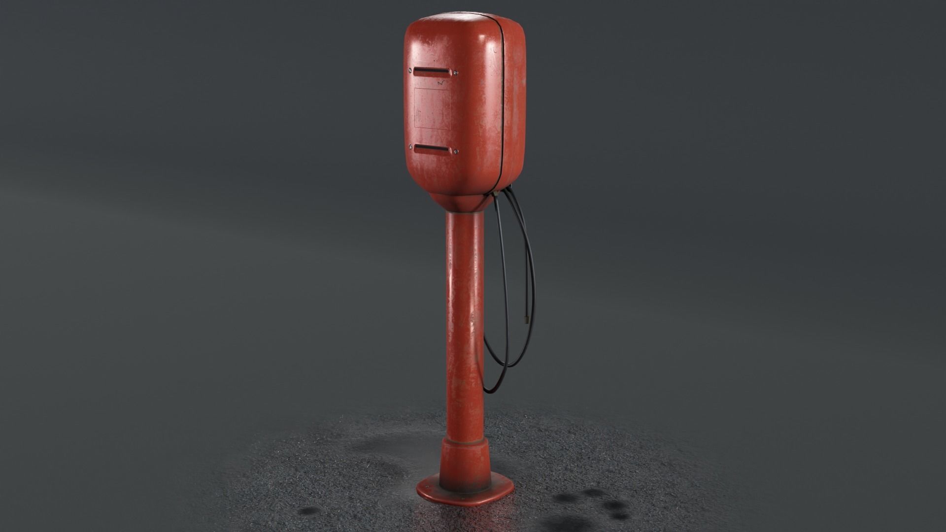 3D model Vintage Air Pump - Gas Station Prop VR / AR / low-poly | CGTrader