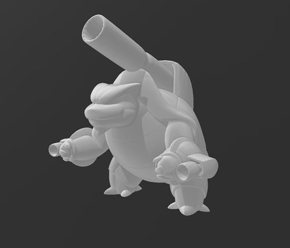 MEGA BLASTOISE MEGA TORTANK 3D MODEL 3D model 3D printable | CGTrader