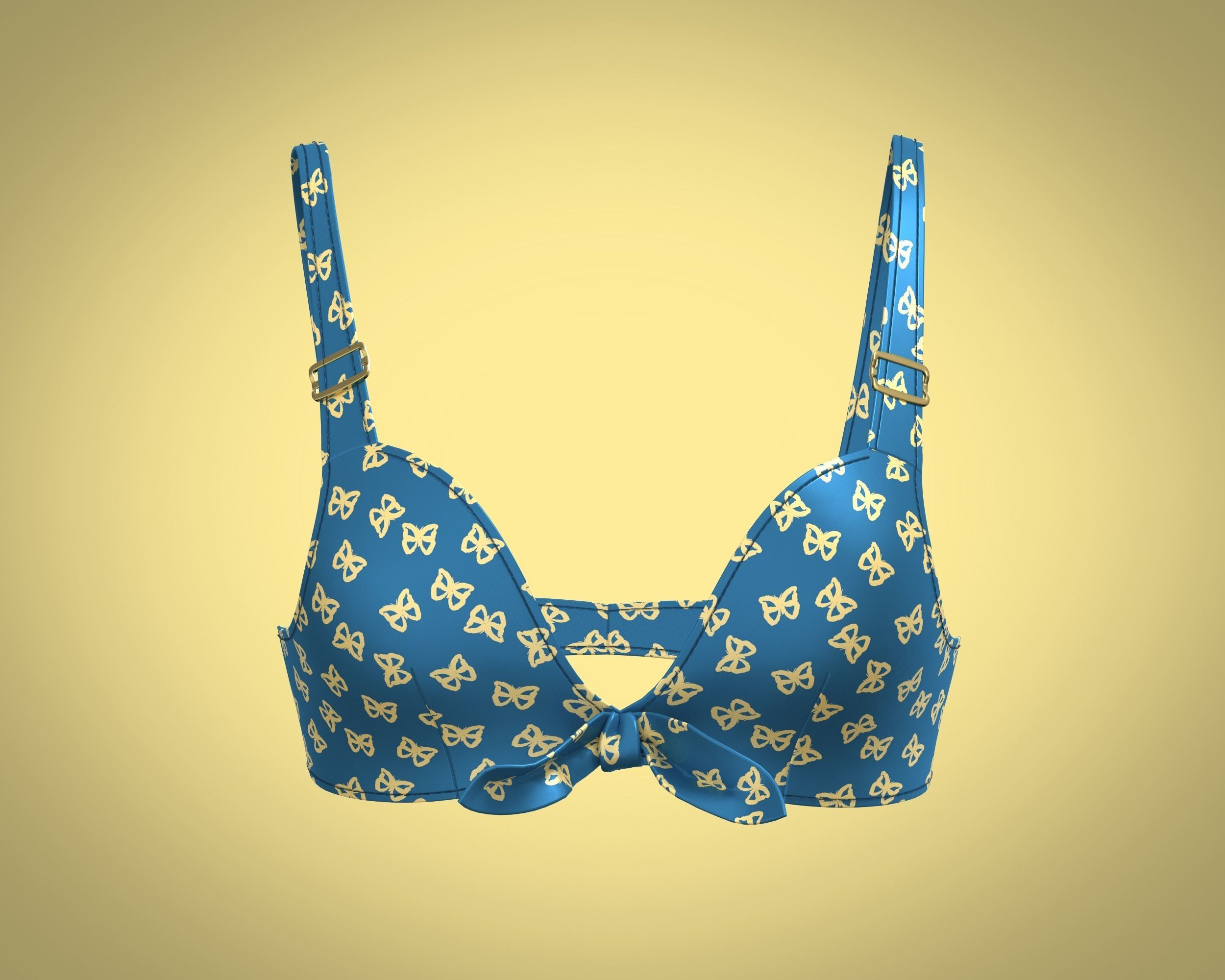 Girls Printed Bra V2 3D model | CGTrader