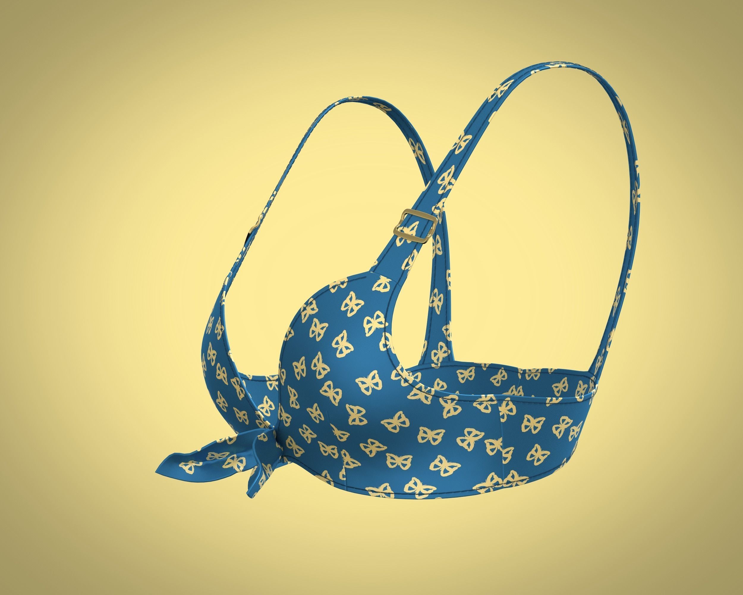 Girls Printed Bra V2 3D model | CGTrader