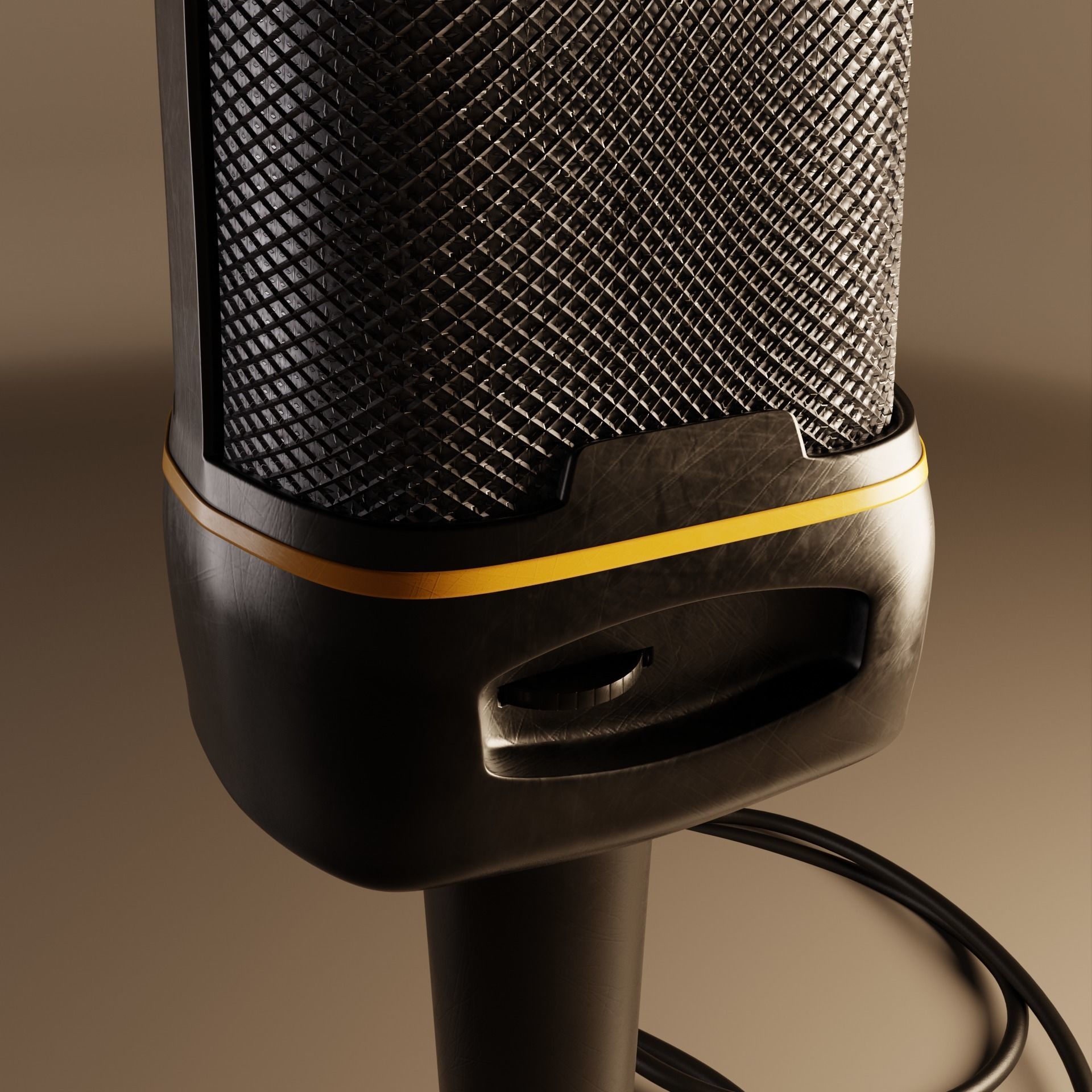 Desktop Microphone P2 3D model | CGTrader