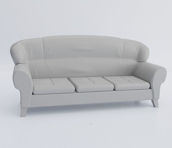 Stylized sofa 3D model 3D printable | CGTrader