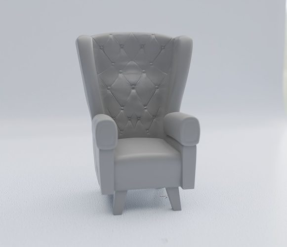Small Sofa 3D model 3D printable | CGTrader