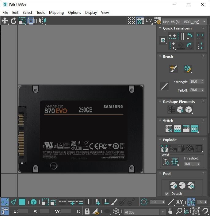 SSD V-NAND Hard Drive Samsung 870 EVO 3D model | CGTrader